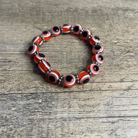 Jewelry | Beaded Red Evil Eye Bracelet | Poshmark